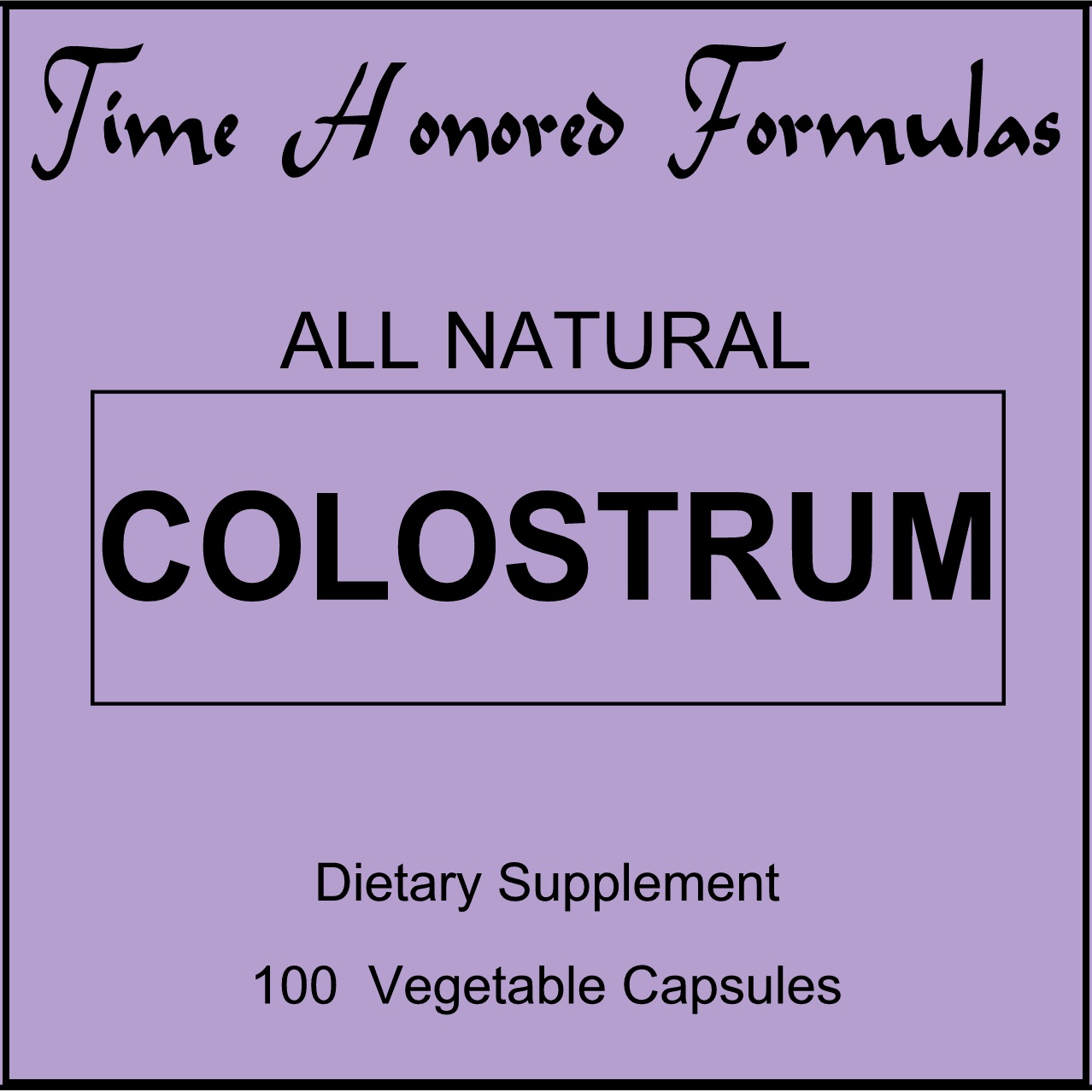 Colostrum - Time Honored Formulas