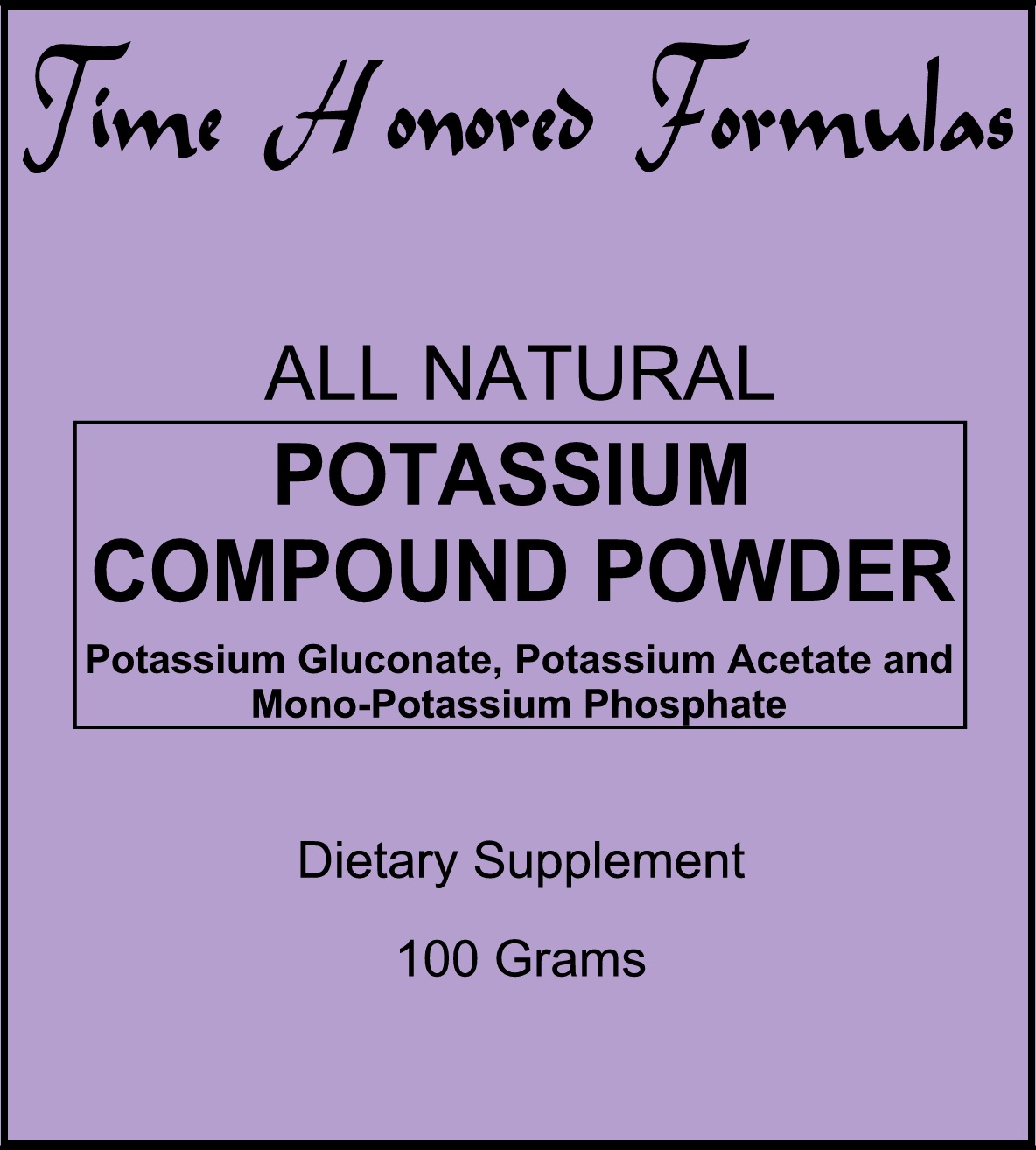Potassium Compound Powder - Time Honored Formulas